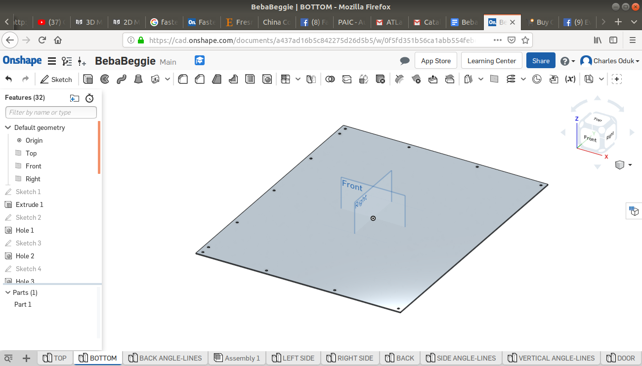 The following are some samples of the 3D objects I designed on ONSHAPE.