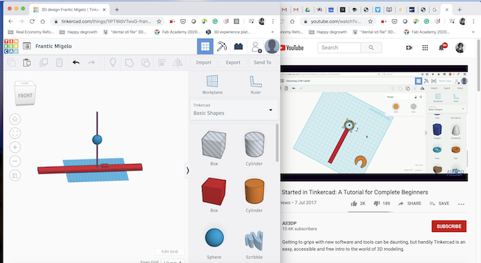 3. Computer Aided design - Fab Academy Martina Ferracane