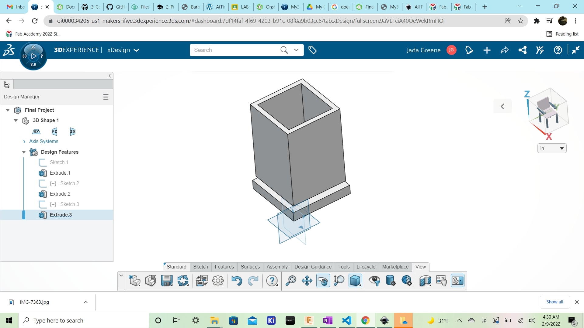 3. Computer Aided design - Jada Greene - Fab Academy