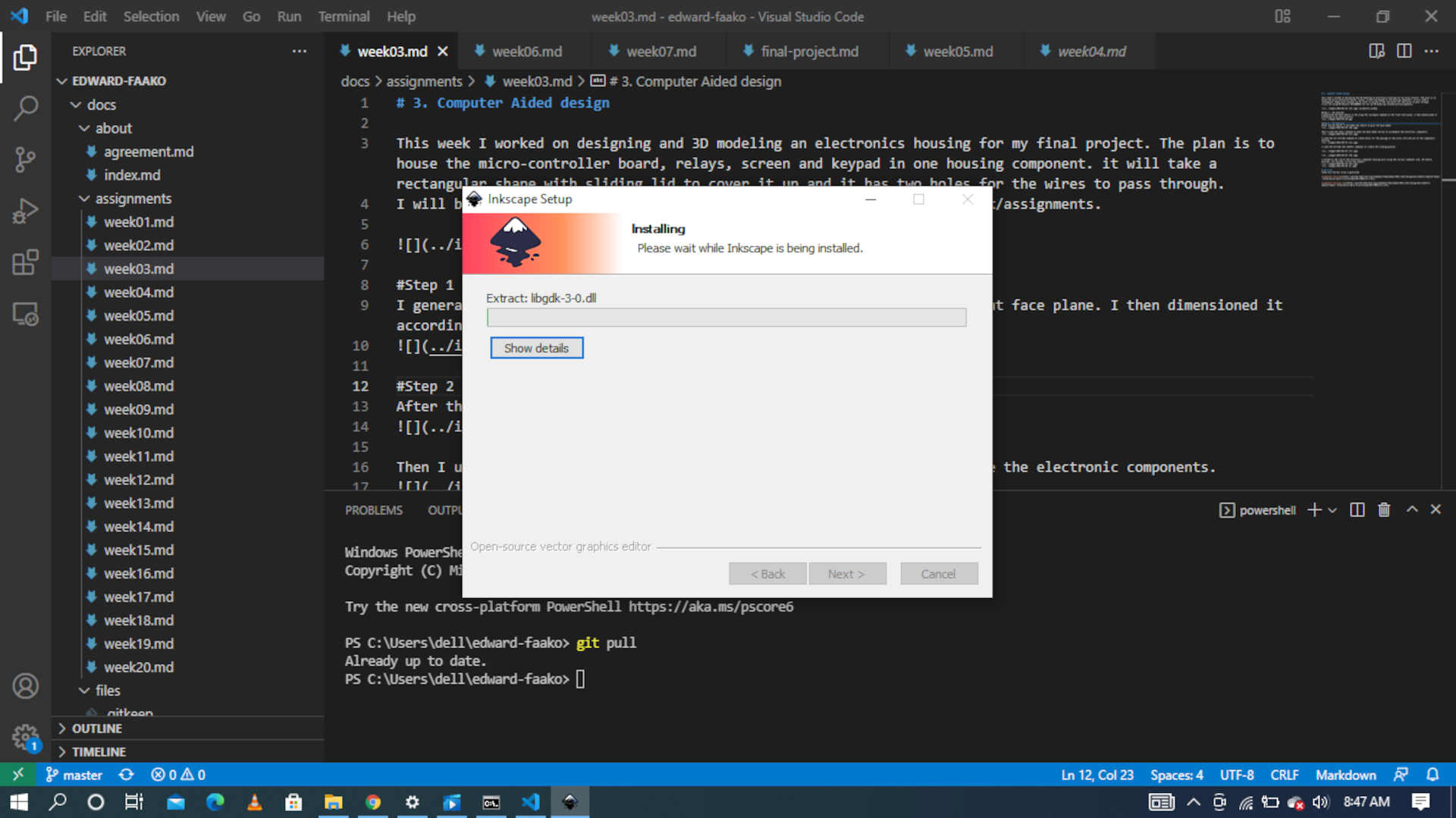 3. Computer Aided design - Edward Faako Yakubu - Fab Academy