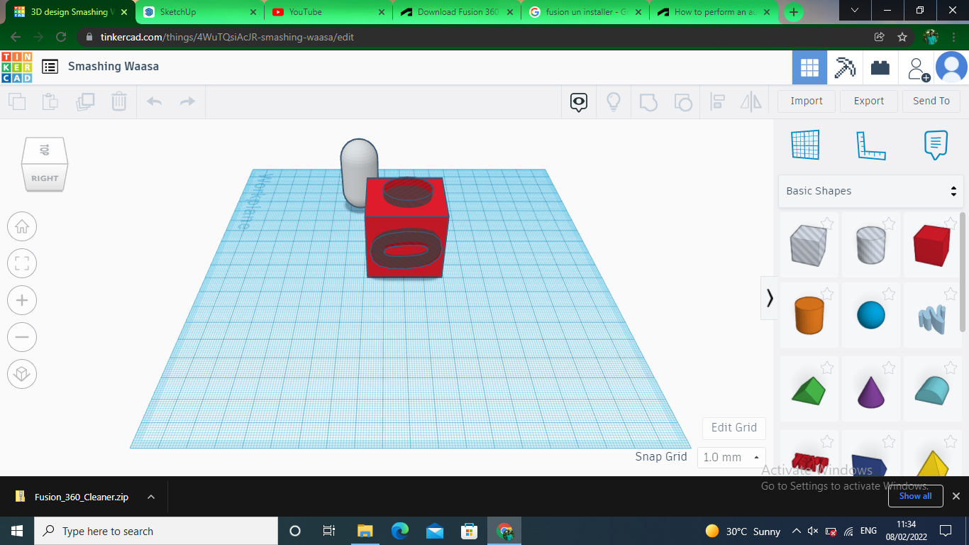 3. Computer Aided design - Minshad Babu's - Fab Academy