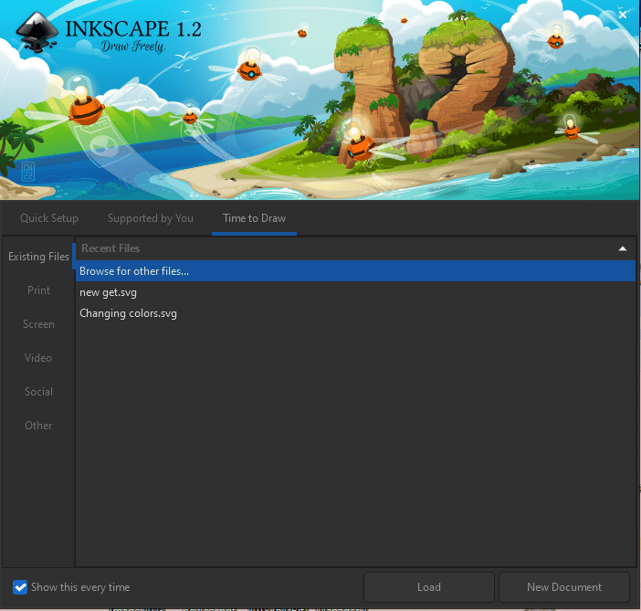 The next step I clicked “new document” which directs me to the work ...