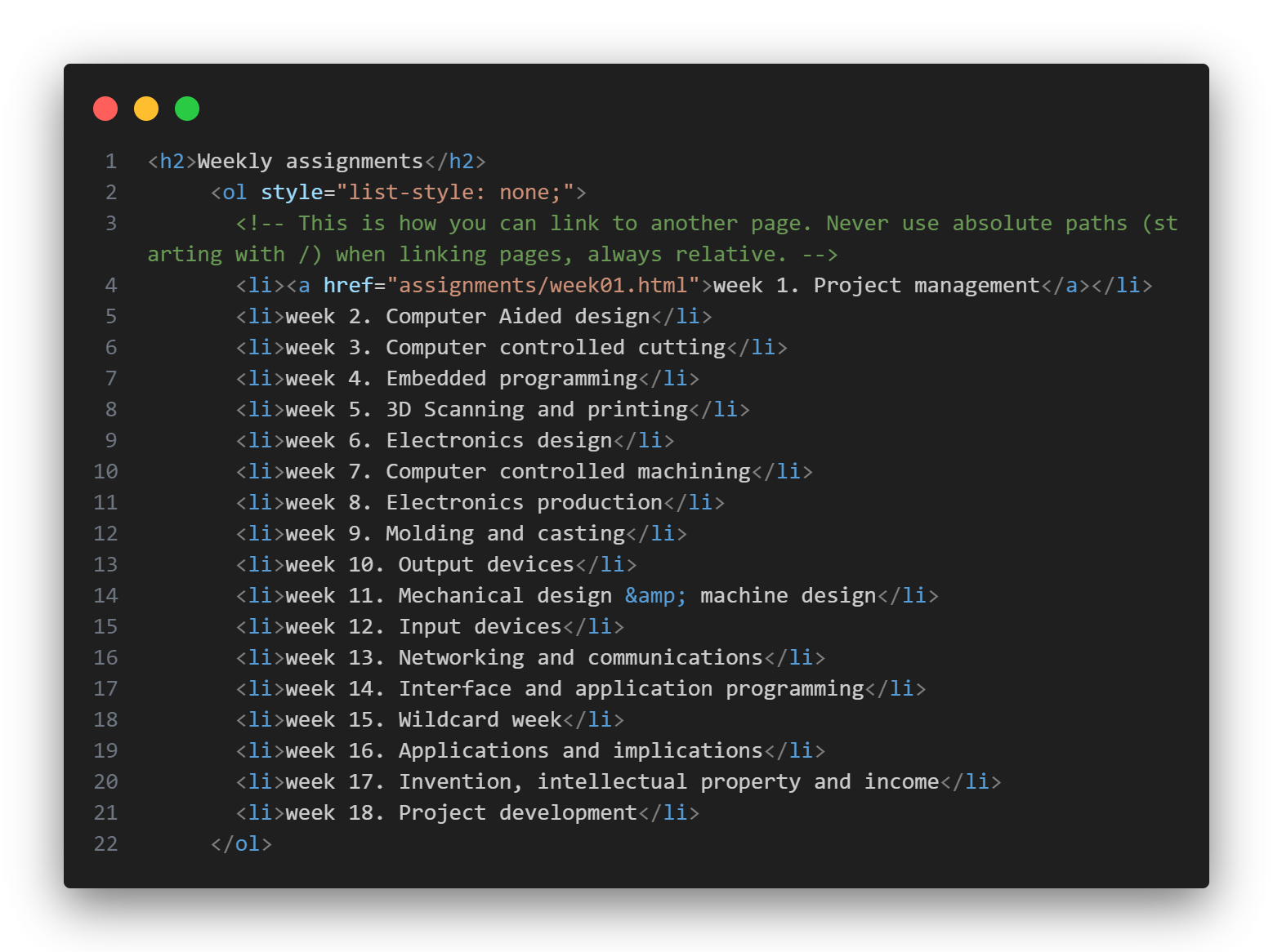 Week 1 - Project Management
