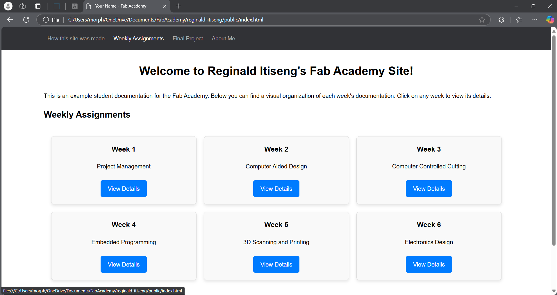 Week 1 - Project Management